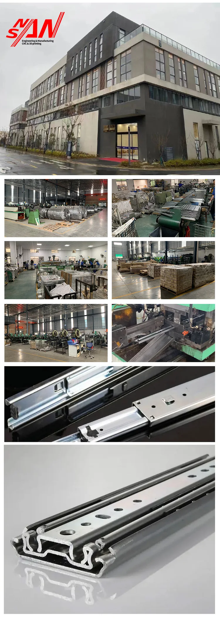 High Quality Rollon26 Thick 28 Wide Bearing Steel Heavy-duty Slide Rail ...