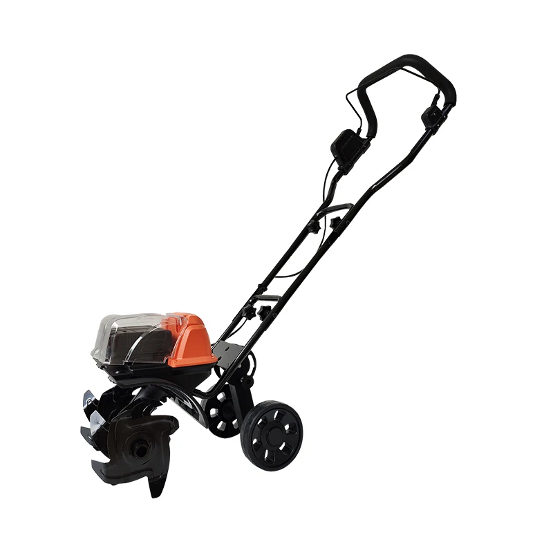 Portable Lithium Battery Powered Cordless Power Tiller Hand Push Garden ...