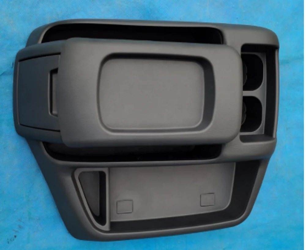 Black Armrest Console Storage Box For Hiace Van Kdh200 2005-2016 Wide ...