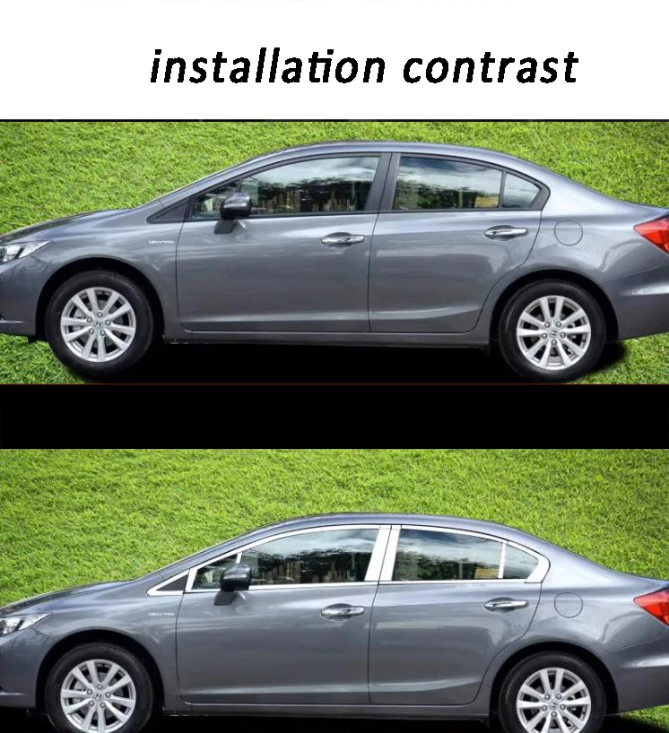 Stainless Steel Car Window Trims Decoration for ford everest 2015 2016 ...