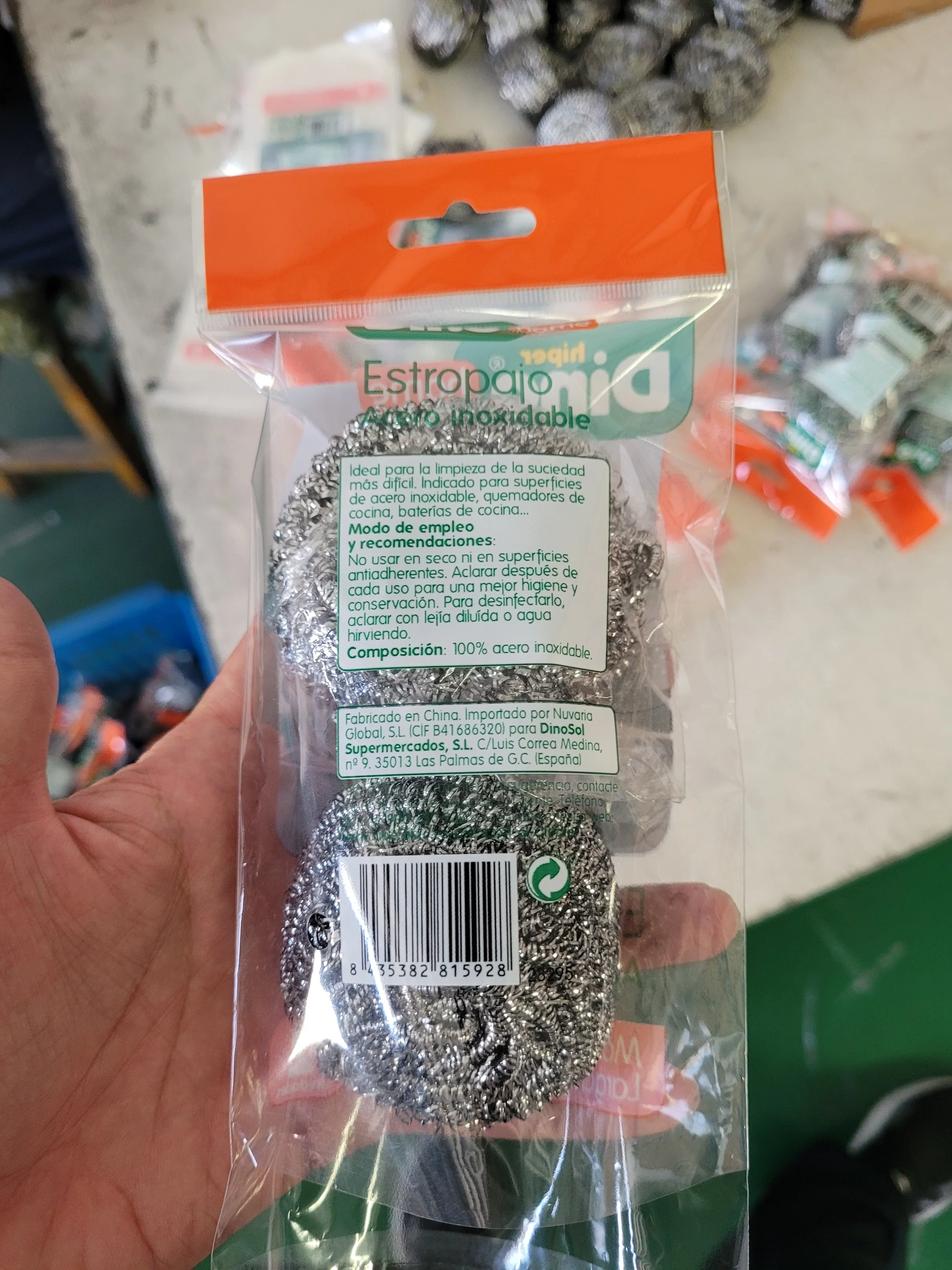 Stainless Steel Wire Scourer Kitchen Cleaning Scourer For Europe - Buy ...