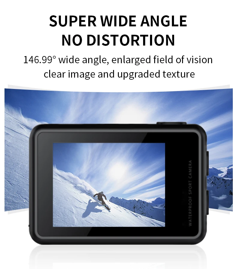 Body Waterproof 30 M Wifi 4k 60fps Sports 1080p 7g+Ir Lens 360 Degree ...