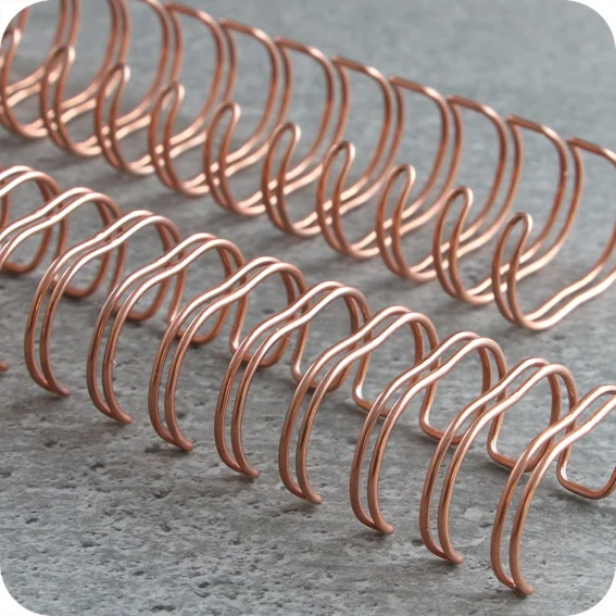 Double Loop Spiral Binding Wire Twin Ring Wire-o For Notebook Binding ...