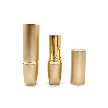 Empty Gold Round Special Lispstick Tube Flat Inner Tube Click Lid ...