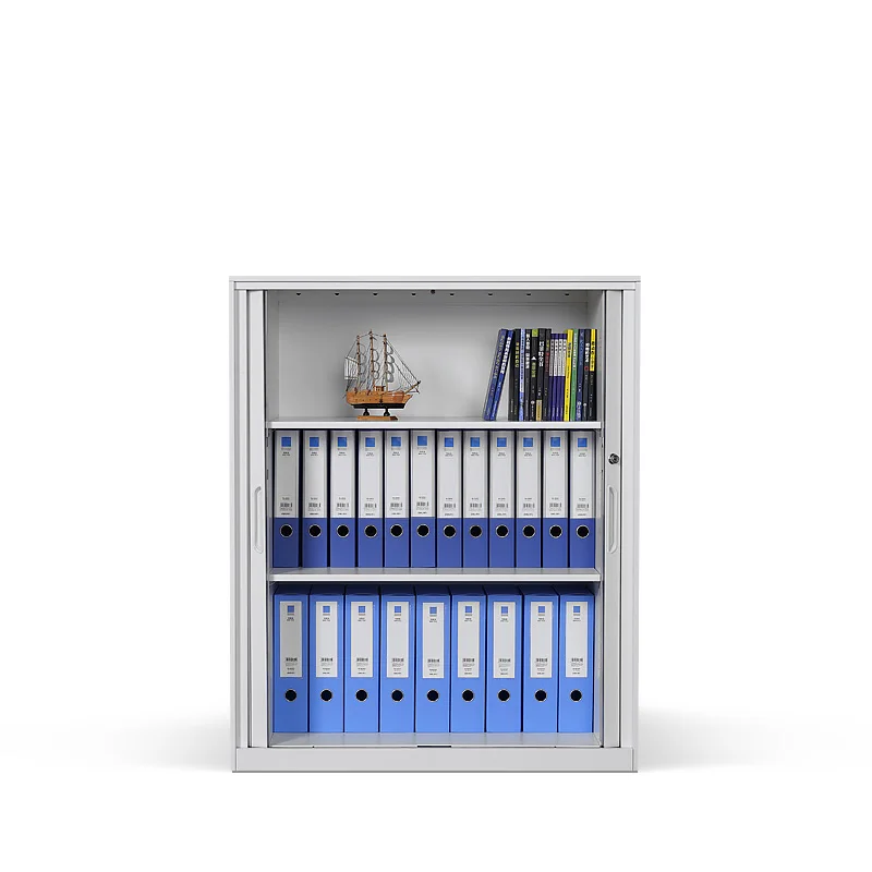 Lockable Low Height Sliding Door Filing Cabinet Vertical Tambour Door ...