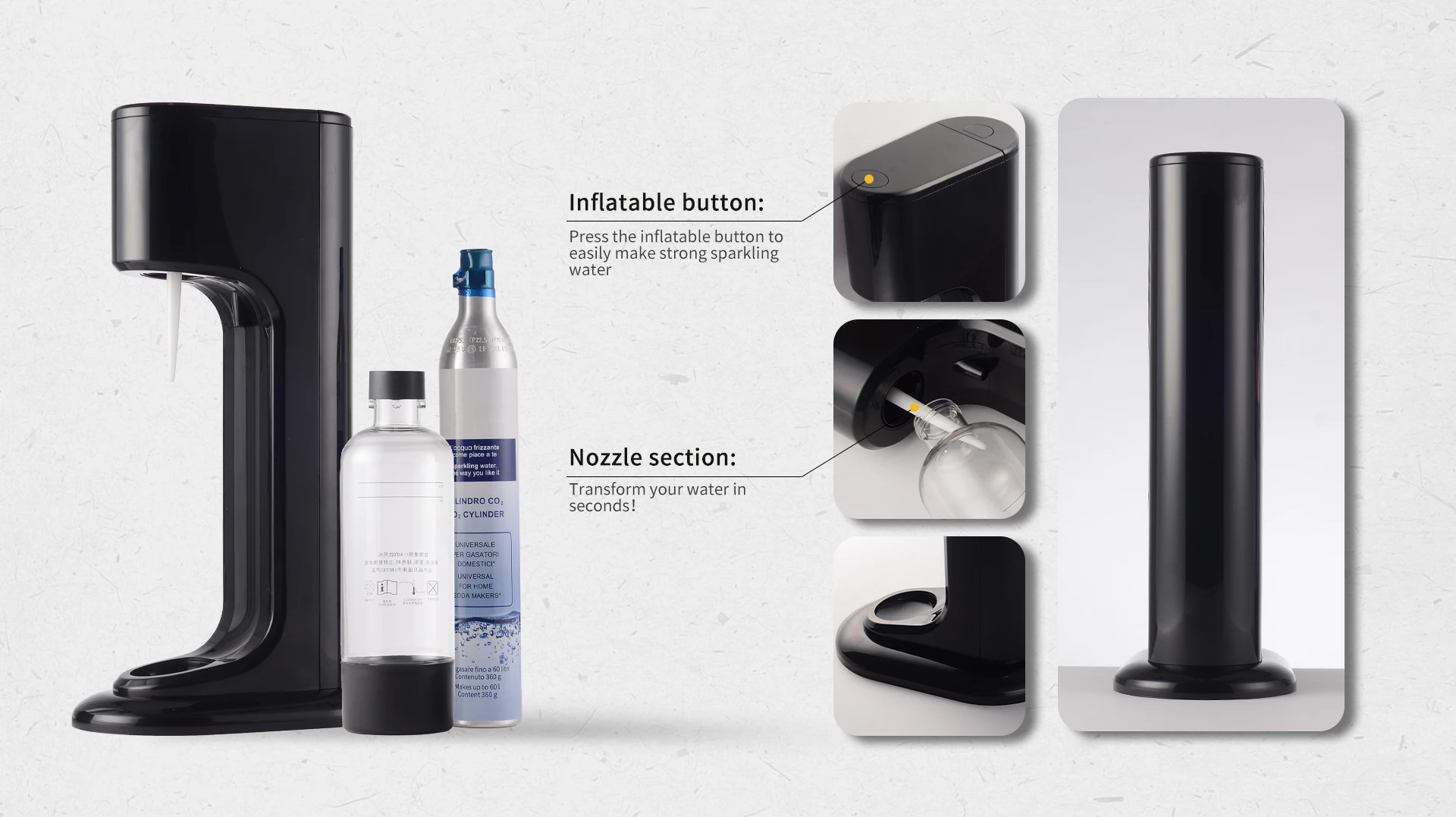 Healthy Soft Drink Desktop Carbonated Soda Sparkling Water Maker ...