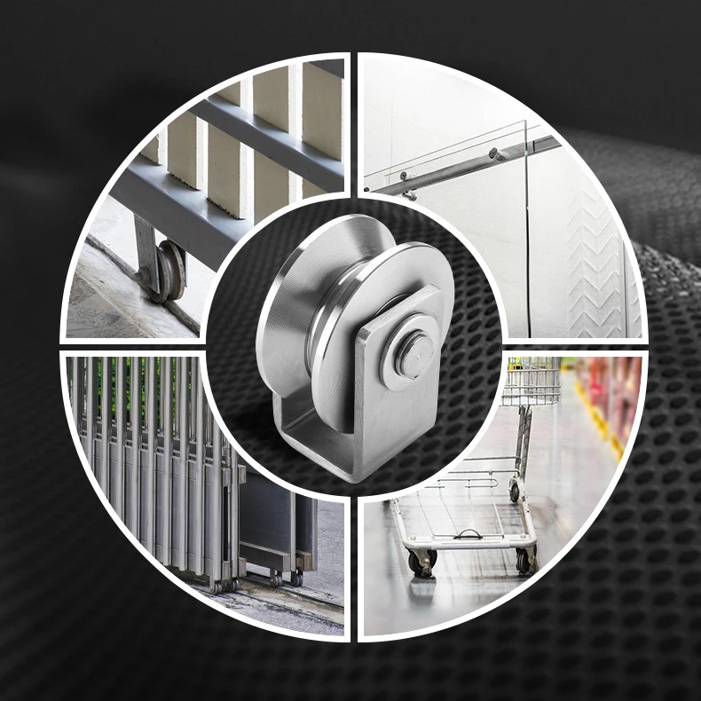 Sliding Gate Guide Bracket Nylon Gate Roller PP Track Wheel Bearing ...