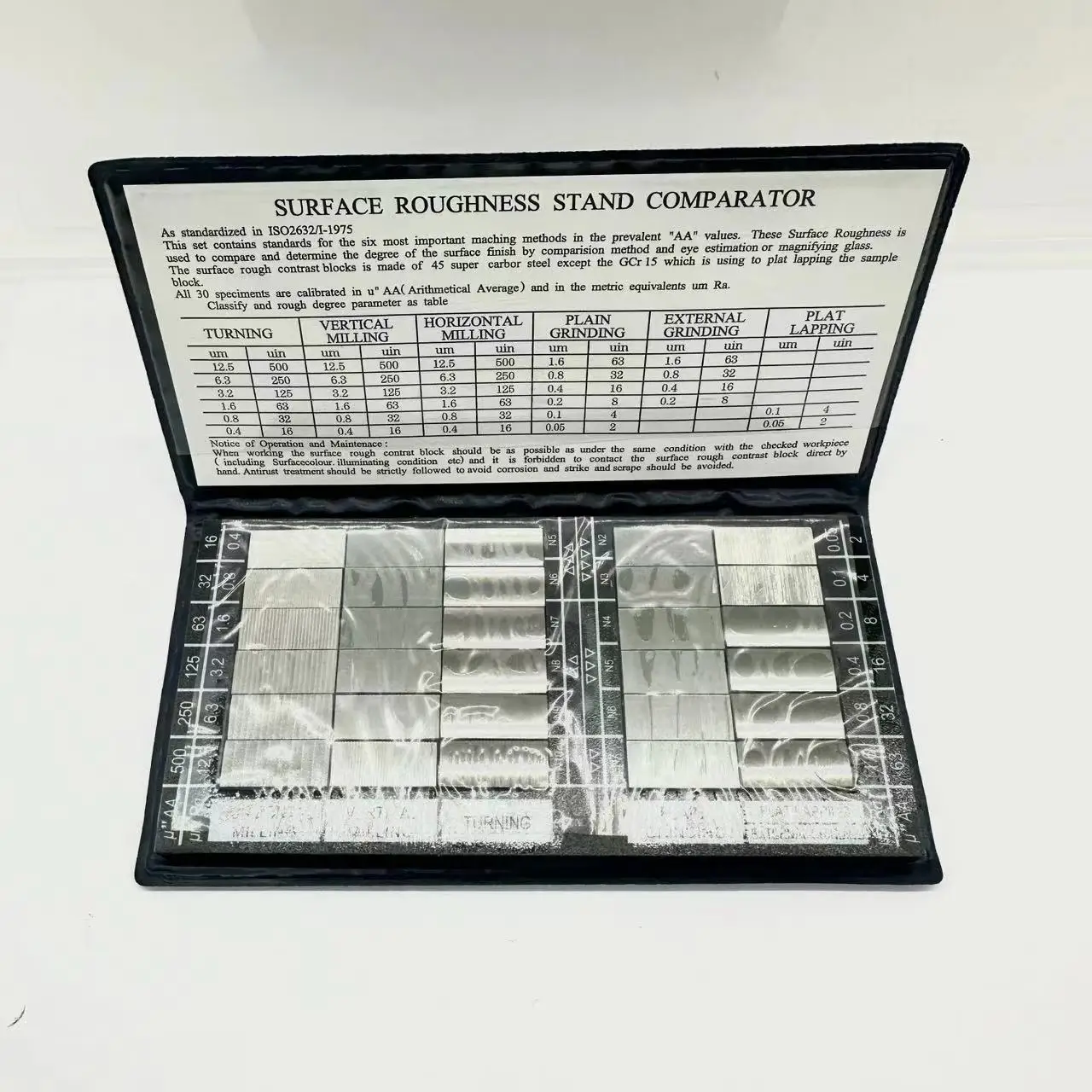 Surface Finish Roughness Comparator - Buy Roughness Comparator surface ...