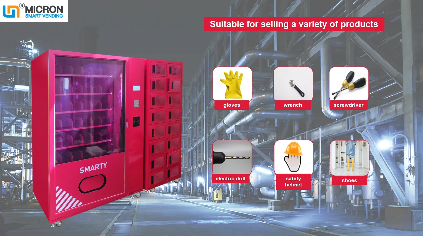 High Tech Combo Vending Machine Snacks Locker Smart Vending Machine ...