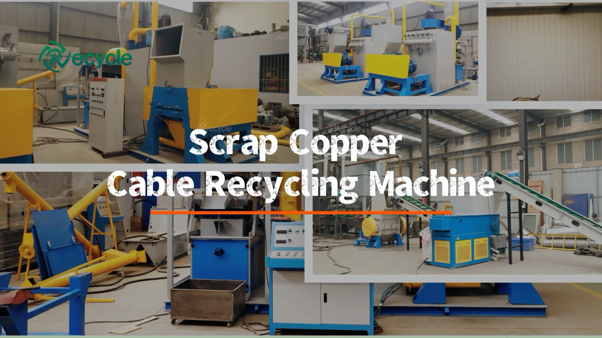 600kg/h Waste Copper Cable Shredder Separating Granulator Crusher Plant ...