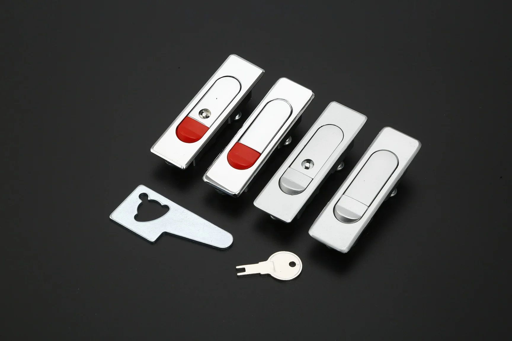 Ab509 Industrial Waterproof Panel Flat Door Lock With Push Button And ...