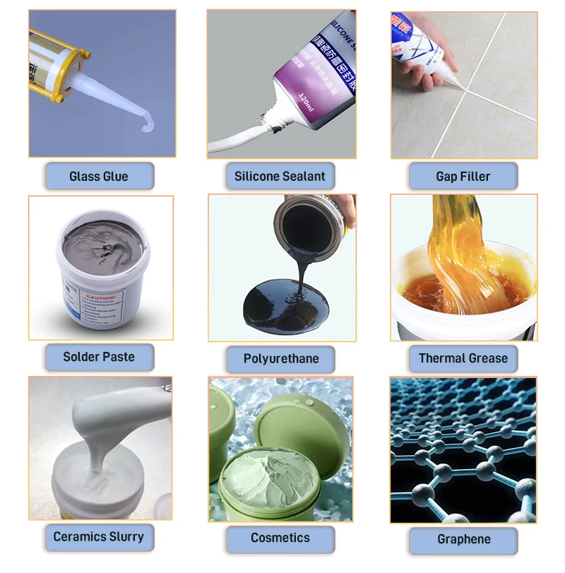 Powerful High Viscosity Double Planetary Mixing System Vacuum Silicone ...