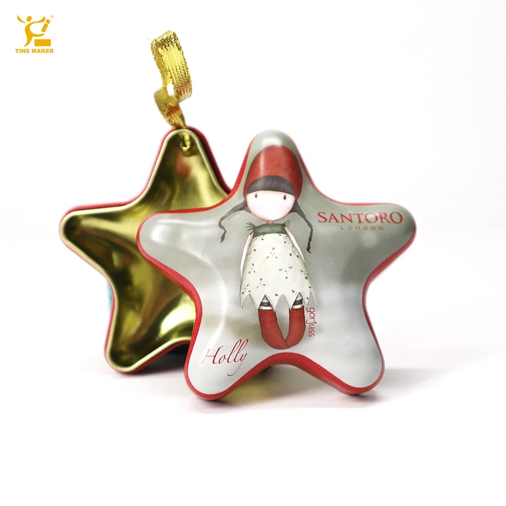 Wholesale Custom Print High Quality Empty Star Shaped Metal Tin Can ...