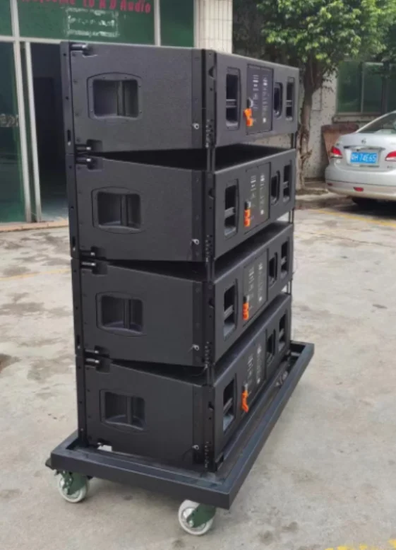 Admark 3 Way Active Double 12 Inch Line Array Speakers System