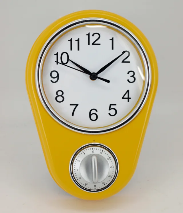 Modern Kitchen Clock with Timer for Wall - Home Decor