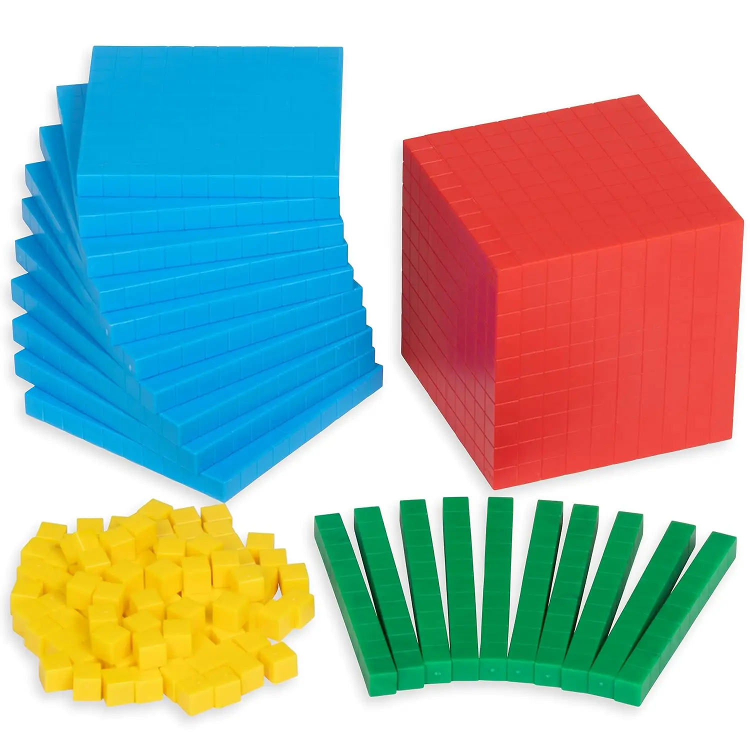 Ten Blocks for Math, Place Value Blocks, Base 10 Blocks Set for ...