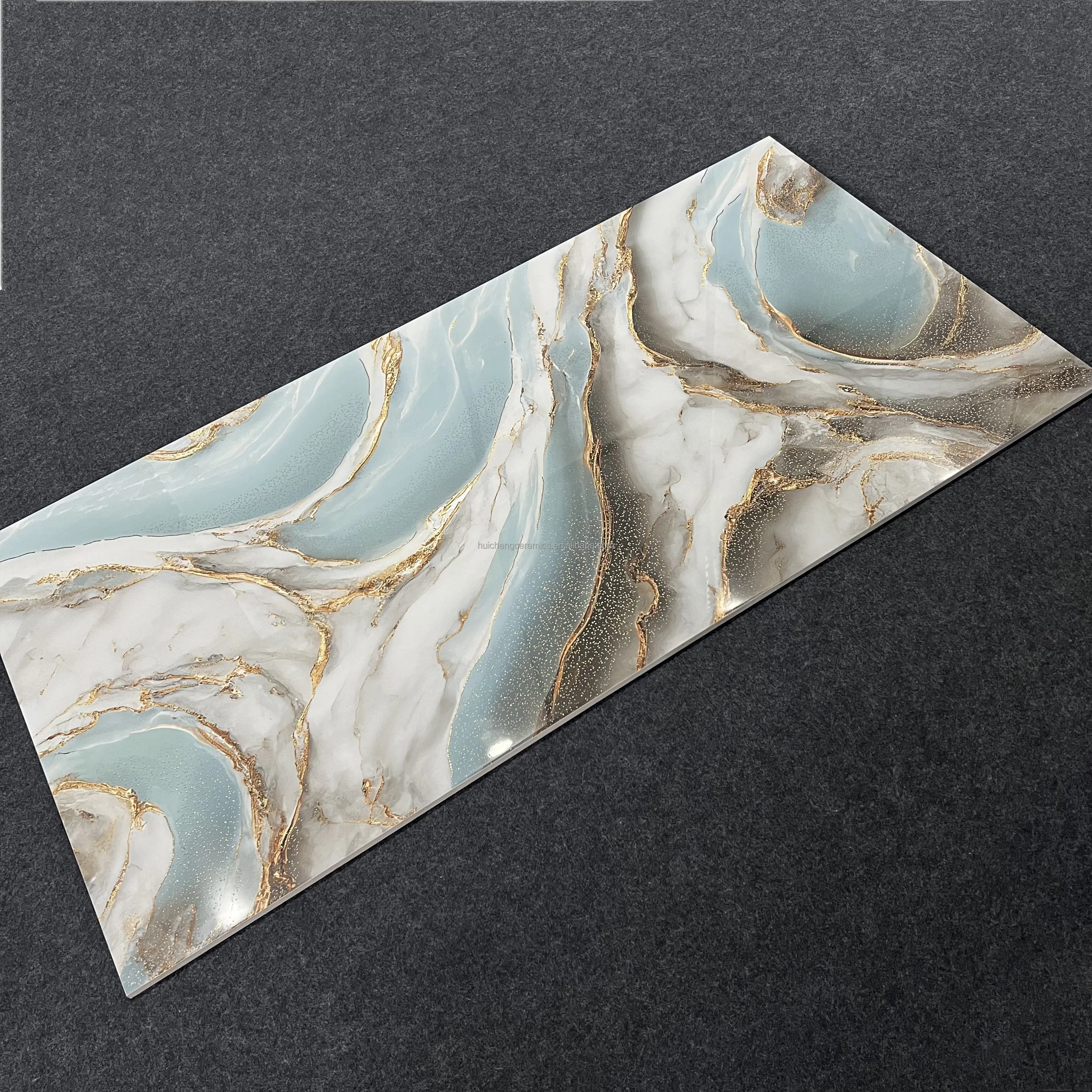 New Designs 600*1200mm Modern Pattern Shiny Gold Line Exclusive Marble ...