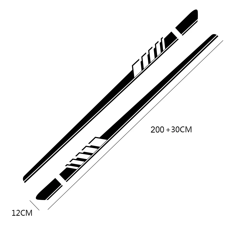 Car Stickers Side Stripe Decals Diy For Mercedes Benz W205 W204 W203 C ...