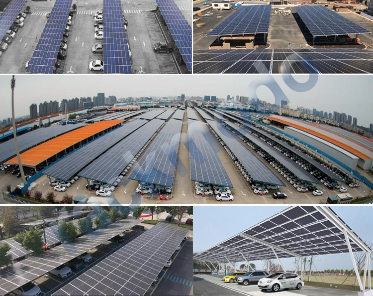 Aluminium Solar Roof Carport Racking Structure Panel Kit Carport Solar ...