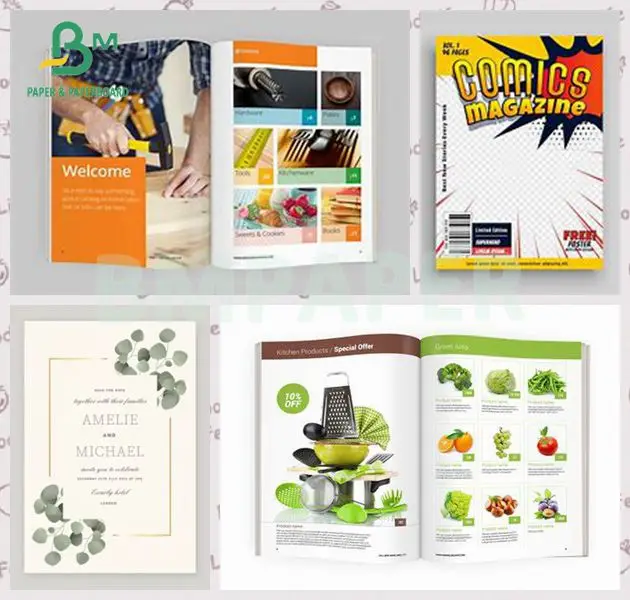 80lb Recyclable Smooth White Couche Paper for Magazines