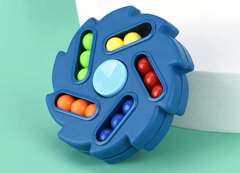 Kids Magic Bean Rotating Fidget Toy Stress Relief Mini Rotating Magic ...