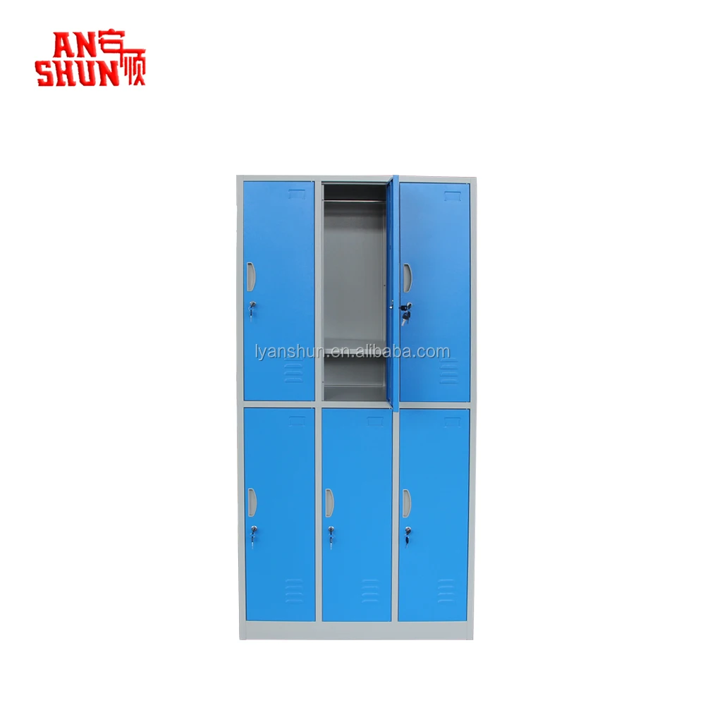 Wholesale 6 Door Locker Steel Cabinet Locker For School Gym Metal ...