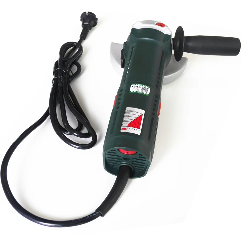 Variable Speed Angle Grinder 220v 1200w 125mm M14 Spindle Angle Metal ...