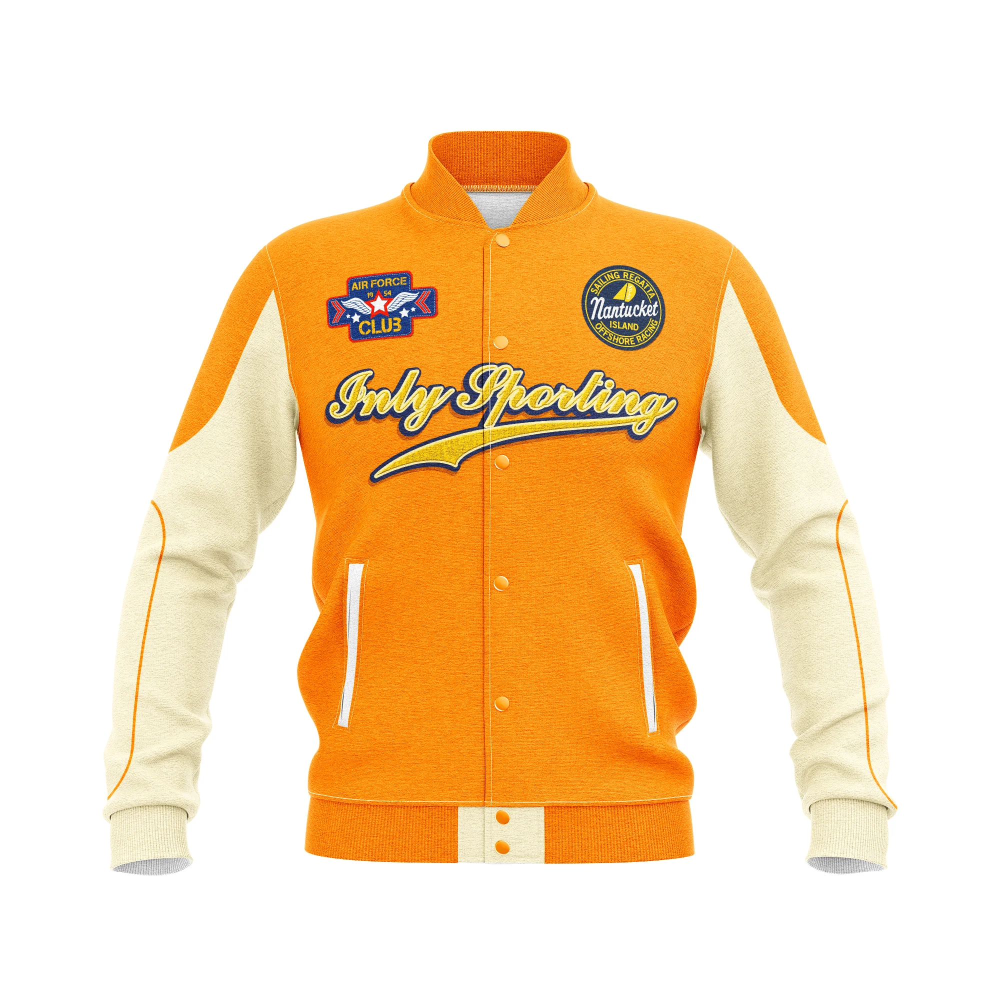 Customized Embroidery Logo Sublimation College Varsity Jacket
