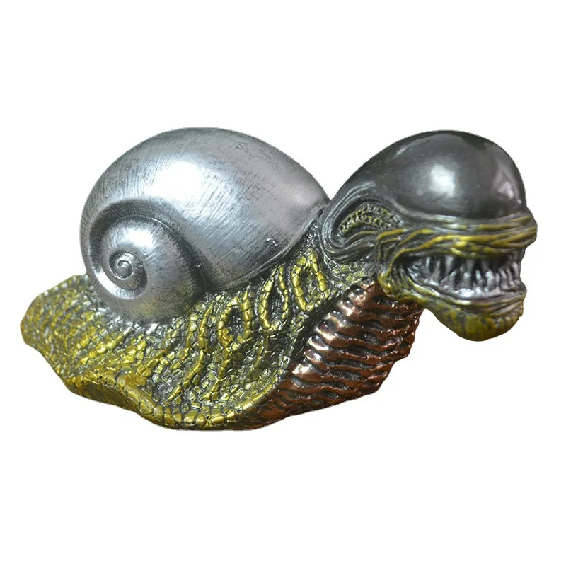 Resin Aliens Snail Statue Figure Statues Model Doll Collection Birthday ...