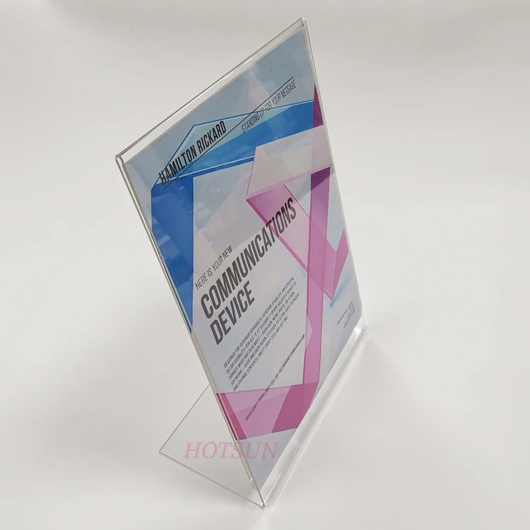 Acrylic A4 Menu Stands - Clear, Durable, and Versatile