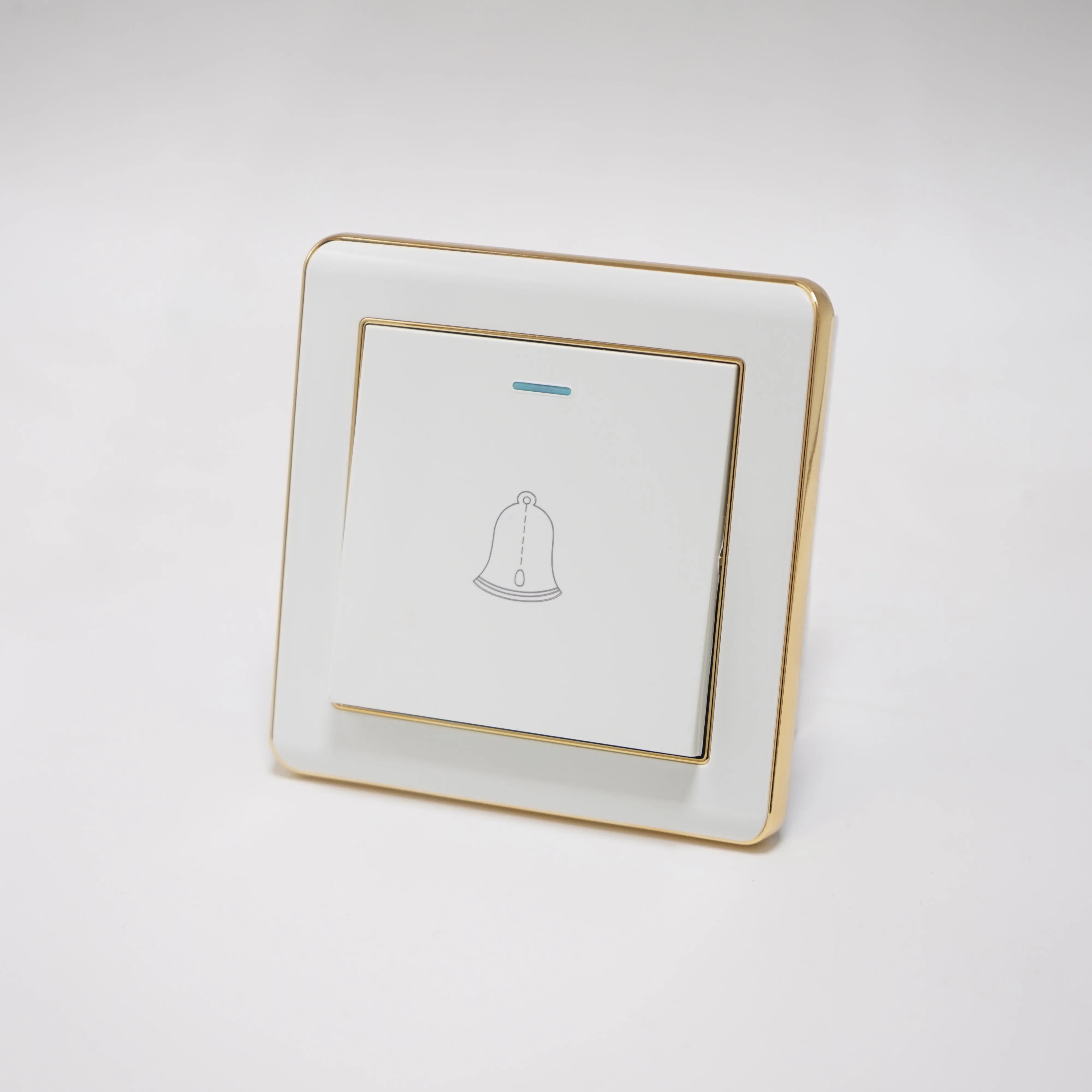 V8 Range Bell Switch White Color Silver Golden Electroplated Ring Pc ...