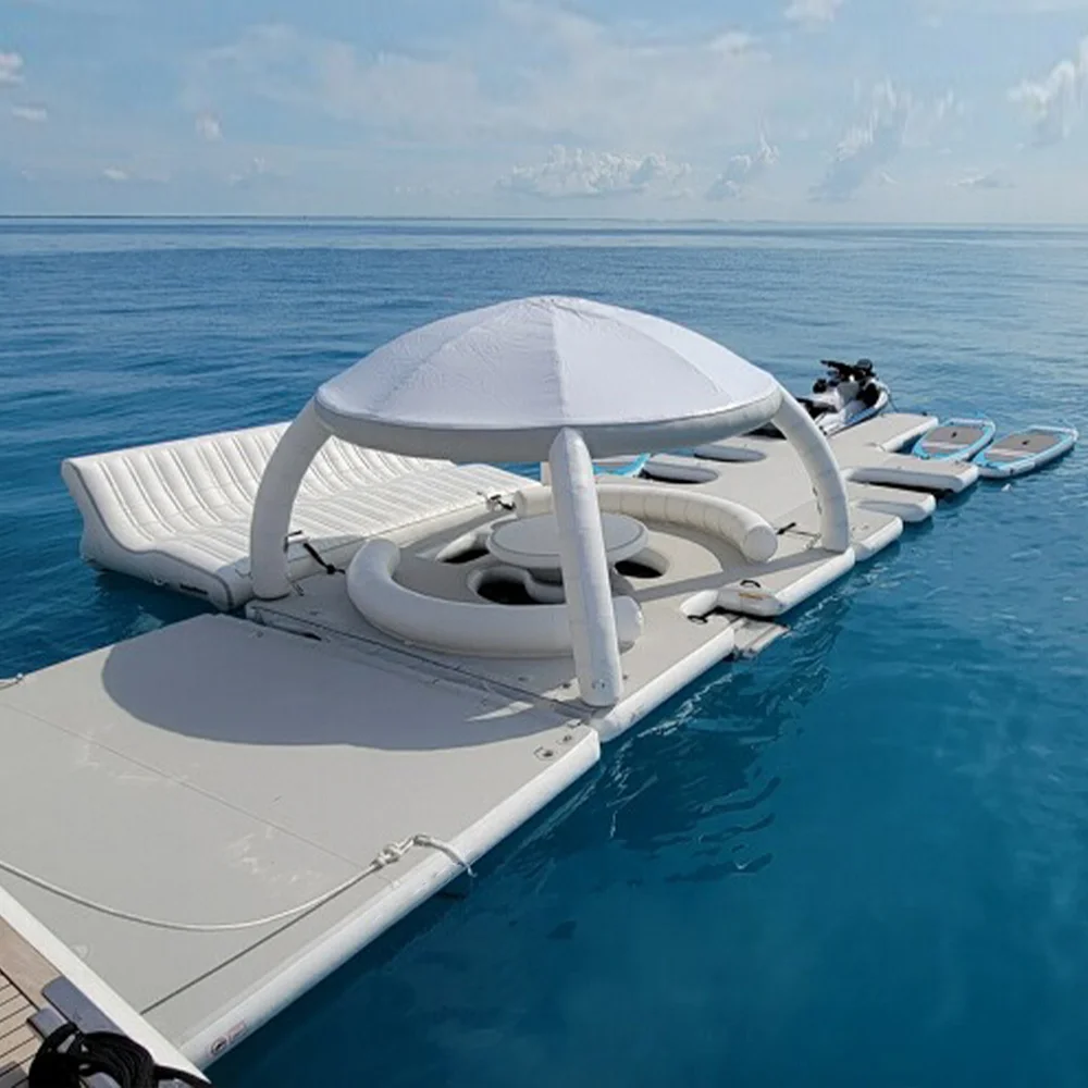 Floating Platform Inflatable Floating Island for Pool Party Floating ...