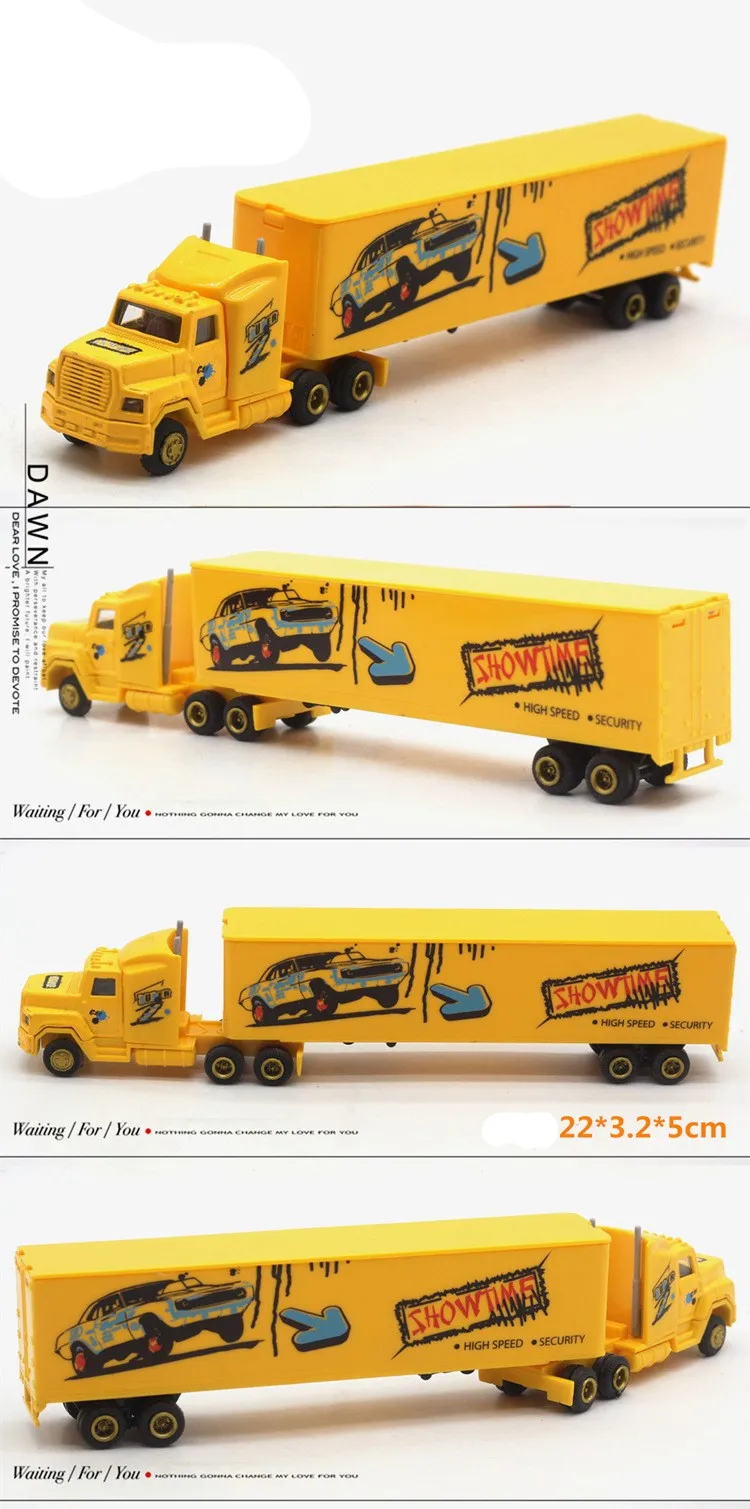 6-Piece Alloy Transport Vehicle Model Set Multi Style DIY Combination ...