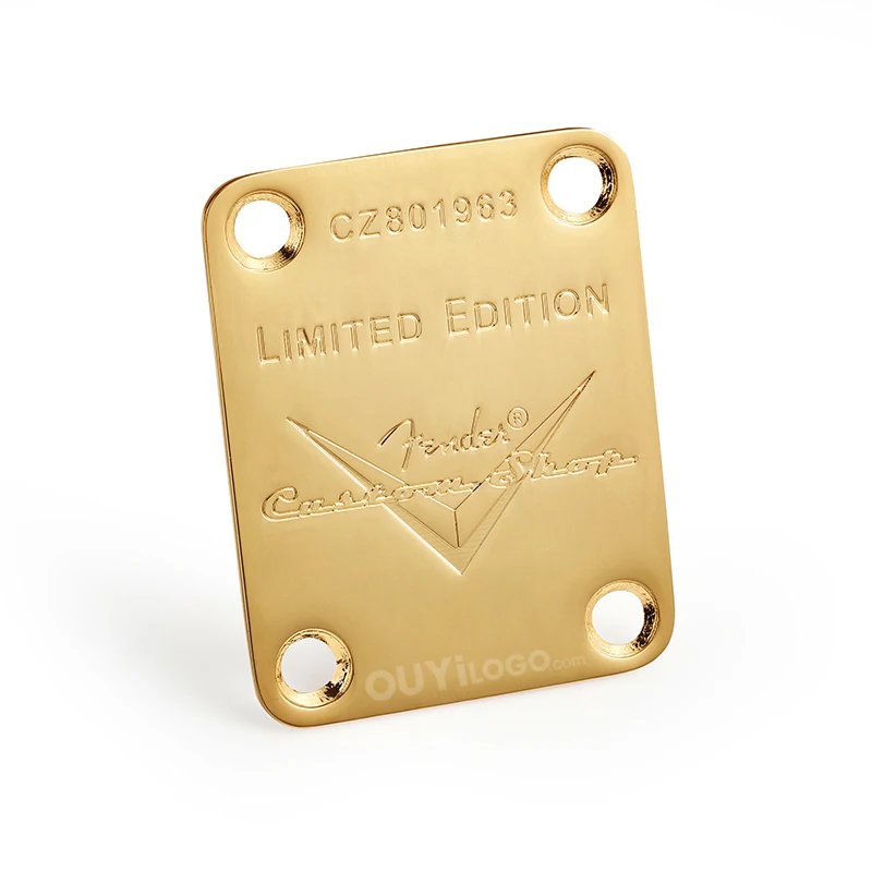 Small Metal Logo Name Plate Signage Brass Plaque Sign Label Gold ...