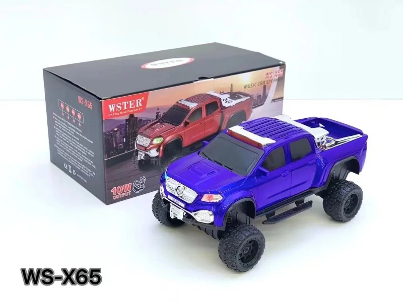 WSTER WS-X65 Speaker - Heavy Bass, Wireless & LED Lighting