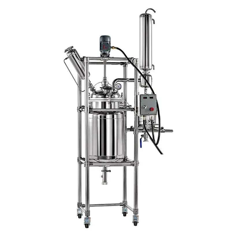 High Pressure Jacketed Stainless Steel Reactor 50l 100l 200l 5l 10l 20l ...