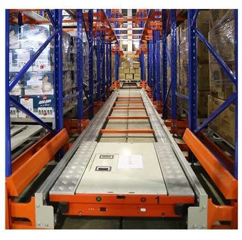 Heavy Duty Warehouse Shelves Automatic Radio Shuttle Pallet Runner ...