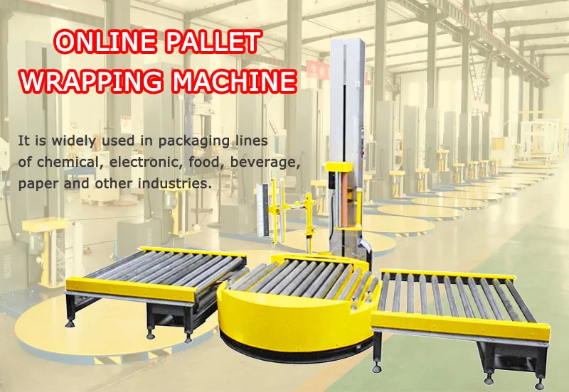 Automatic Roller Pallet Stretch Wrapping Machine Customized For Pallet ...