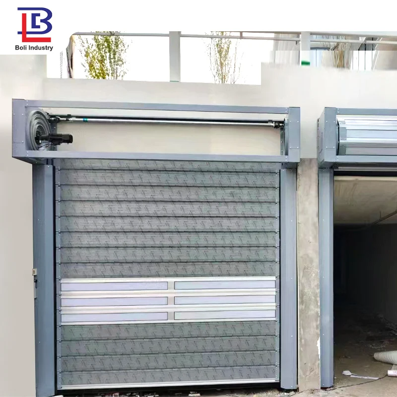 Aluminum Thermal Insulation PU Foam Roller Shutter Garage Doors Automatic Aluminum Fast Roller ...