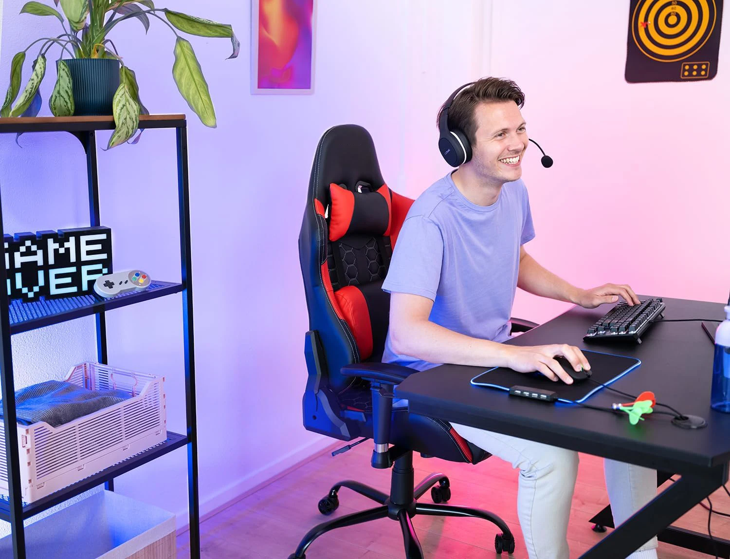 Executive Swivel Rolling Gaming Chair Ergonomic Computer Office Gamer ...