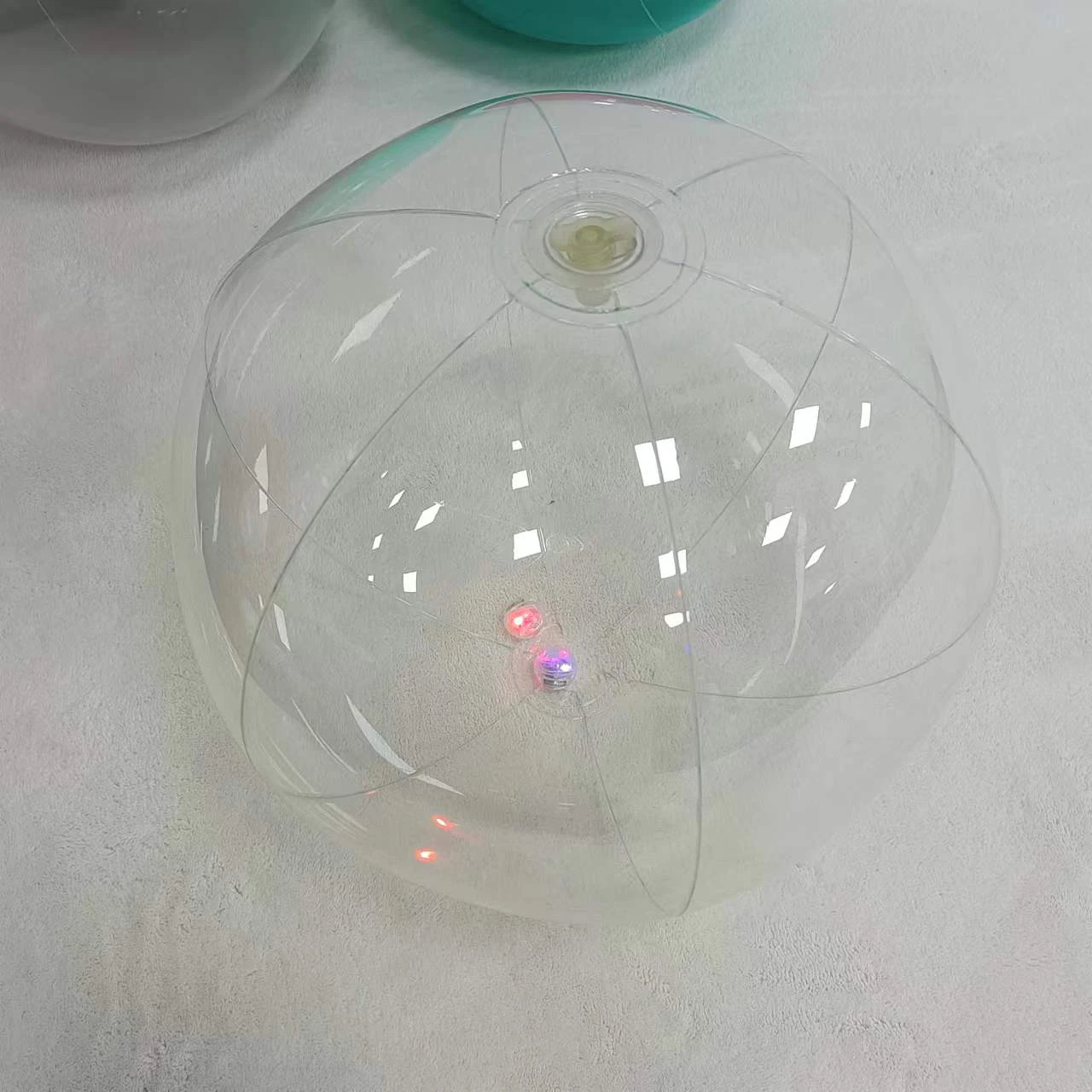 Custom Swimming Pool Transparent Floating Led Luminous Inflatable Beach ...