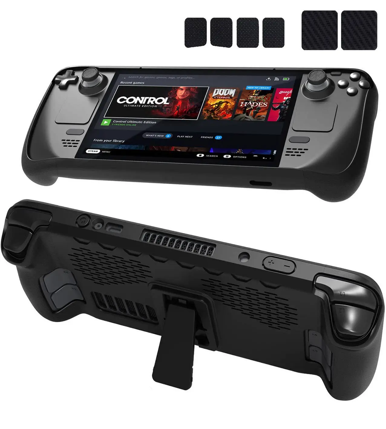 Protective Case For Steam Deck,Tpu Cover Protector With Kickstand Stand ...