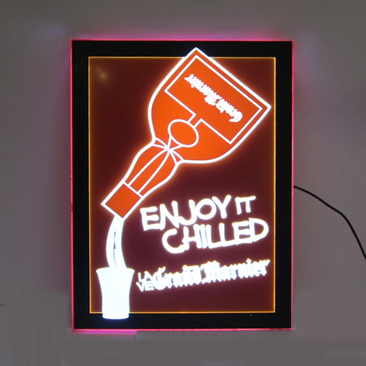 Cheap Led Illuminated Pictures Frame Backlit Led Magnetic Bar Light Box ...