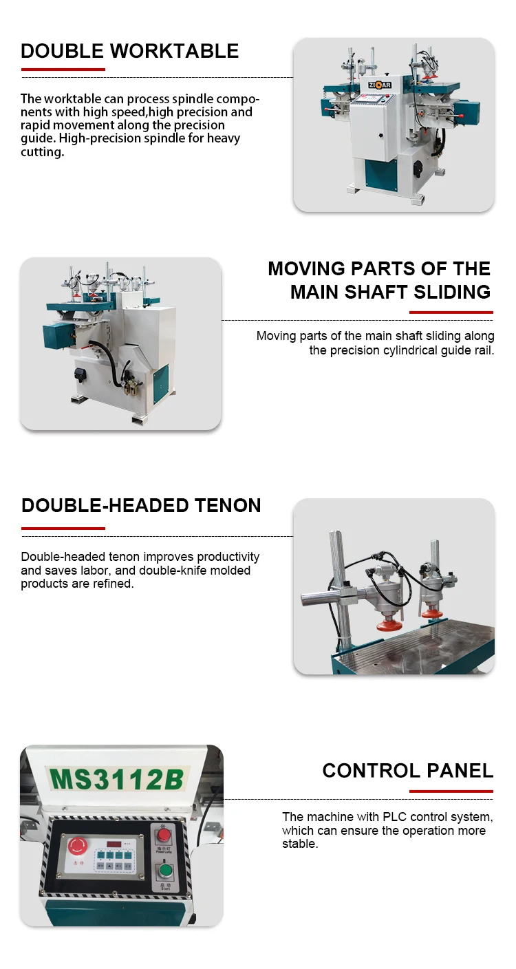 ZICAR Wood Tenoning Machine - Precision Mortice and Tenon Router