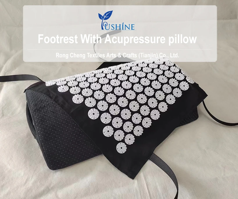 Portable under Desk Half Cylinder Footrest with Acupressure Memory Foam ...