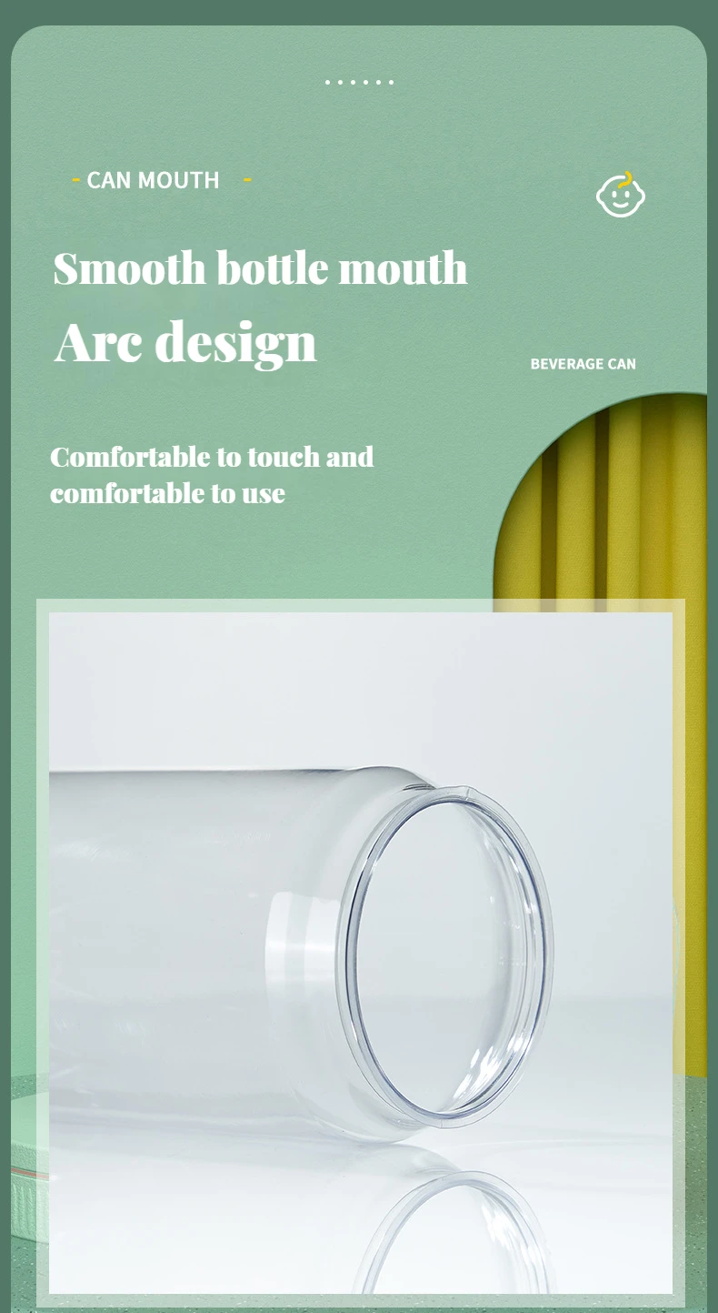 Pet Bottle Plastic Easy Open Juice Can 250ml 330ml 500ml Cans Pet Beverage Pet Soda Can With Lid ...