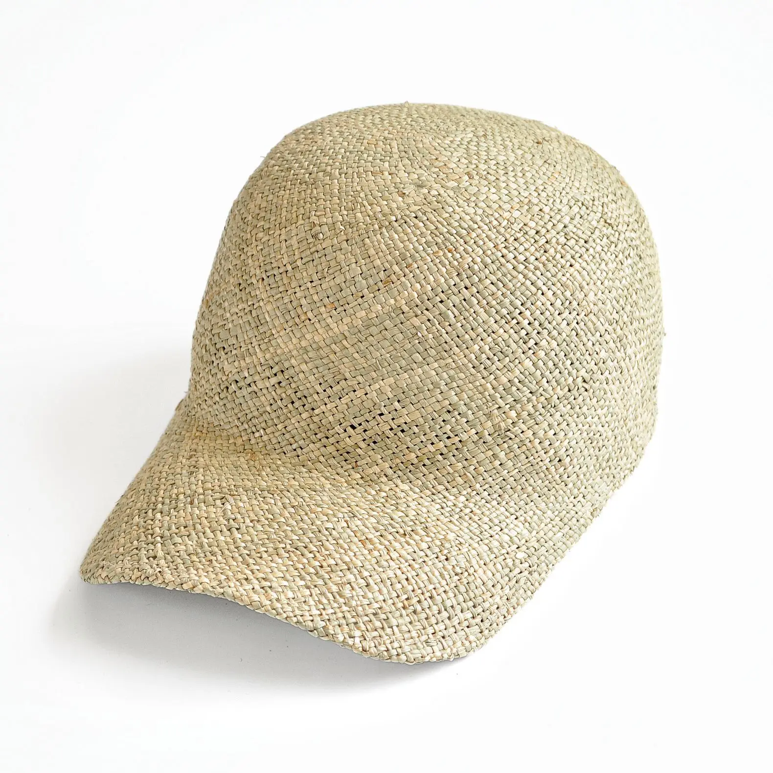Hawaiian Natural Seagrass Grass Bulrush Straw Hand Woven Baseball Cap ...