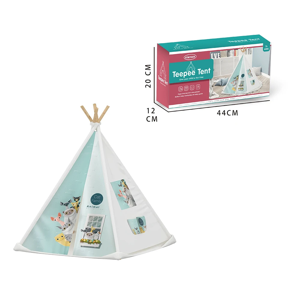 60 Inches Height Outdoor Learning Camping Cat Family Pattern Themed ...