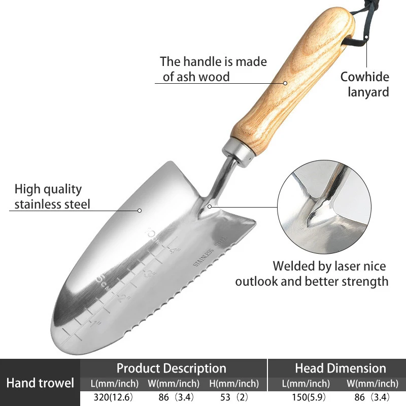 Heavy Duty Gardening Transplanter Tool Multifunction Garden Trowel ...