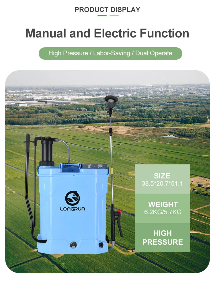 Farm Sprayer Knapsack Sprayer Pump Motorized Knapsack Battery Manual ...